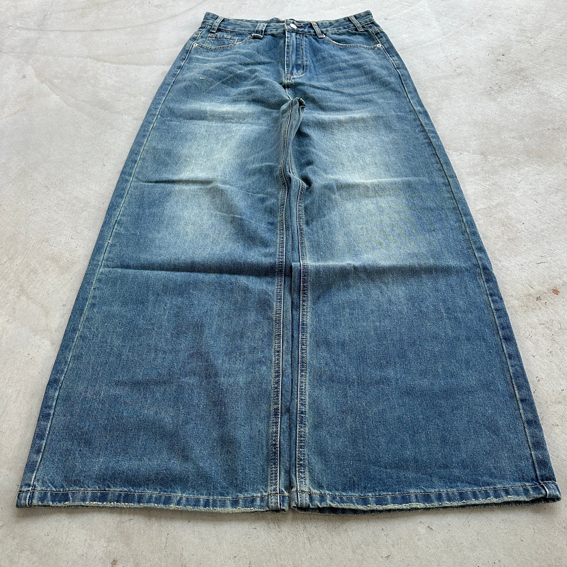 Faded Blue Denim – Starred